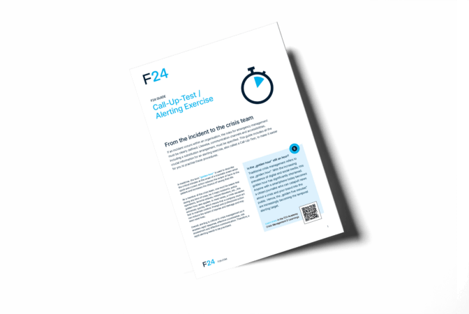 F24 Guide: Call-Up-Test / Alerting Exercise - F24