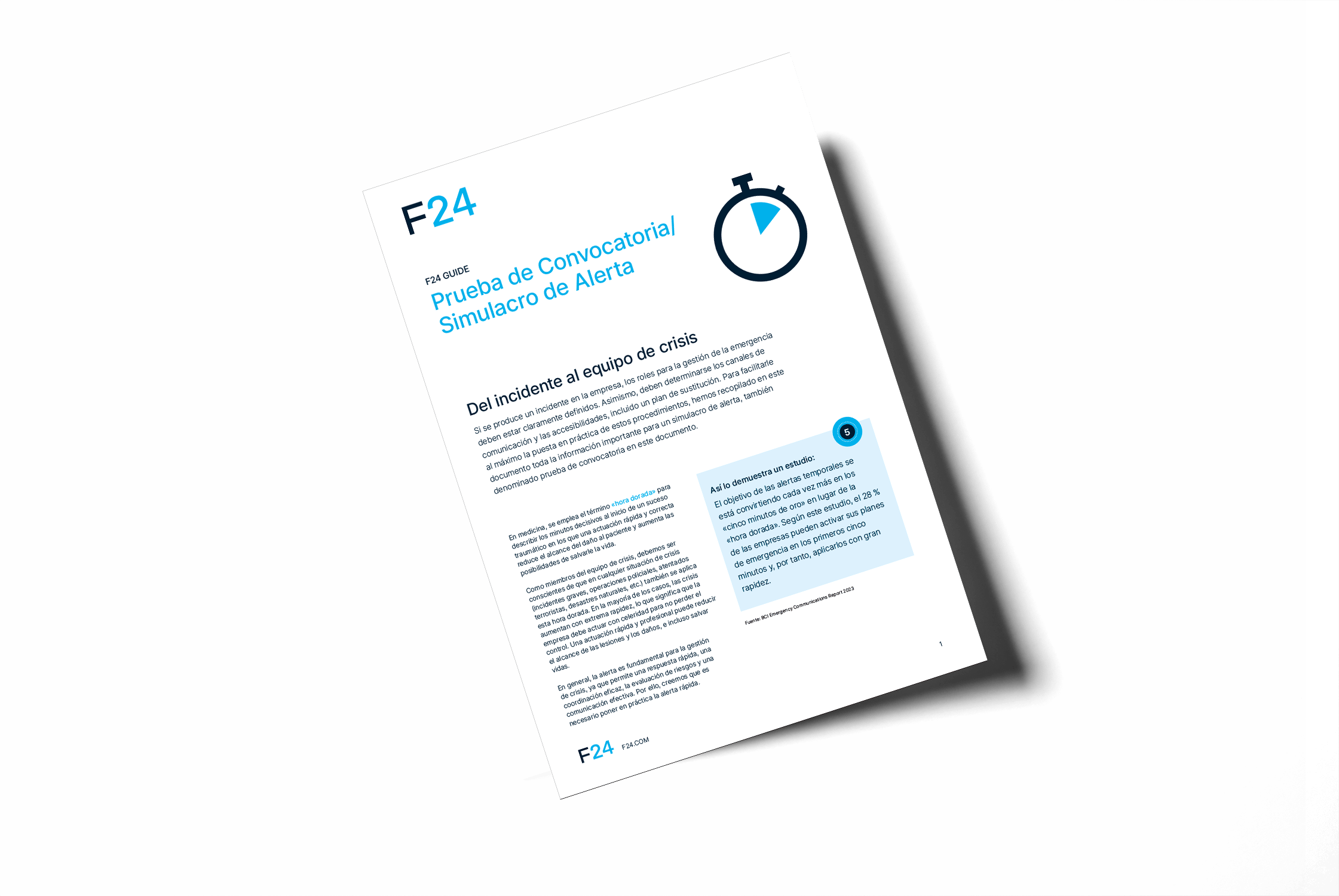 F24 Guide: Simulacro de Alerta - F24