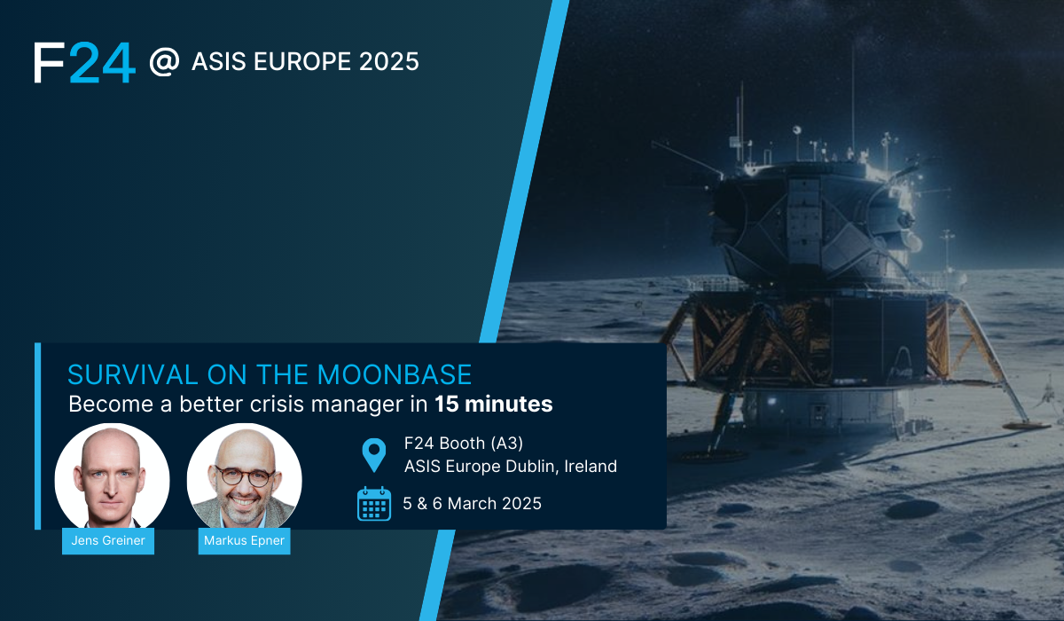 Crisis exercise at ASIS Europe, Dublin 2025 - F24